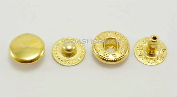 20sets 3/8" Cap - Snap Buttons Fastener Gold- V2010 on Luulla